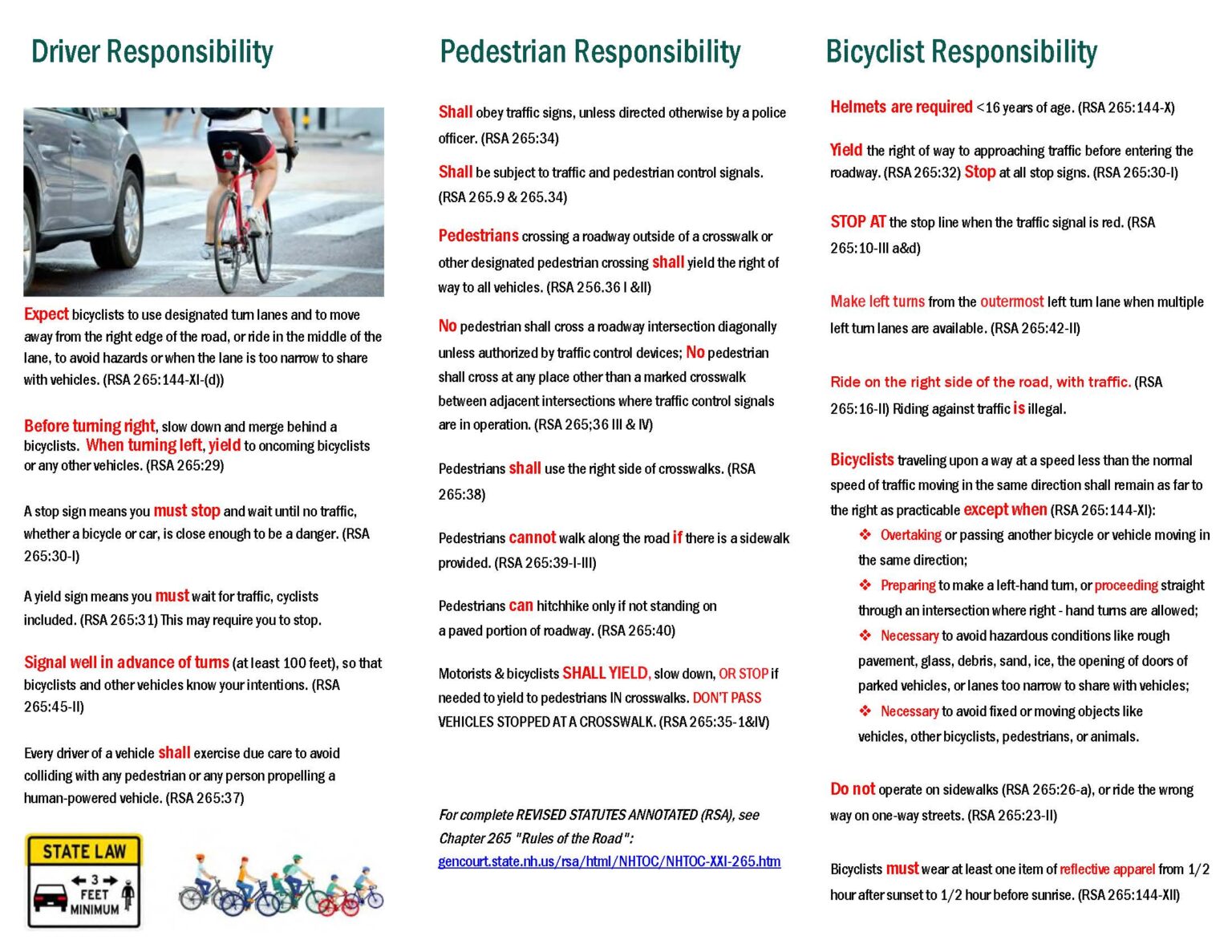 OHS Ped-Bike Safety Brochure – Bike-Walk Alliance of NH